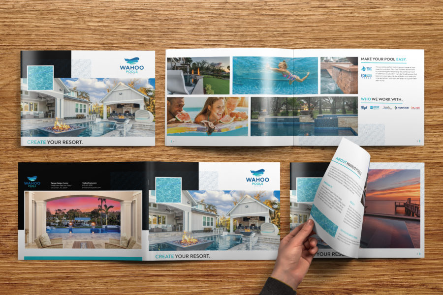 Pool Builder Brochure - Brochure Design and Printing - Brochure Design ...